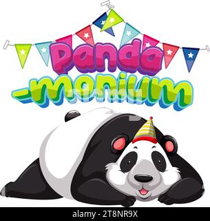 A funny and clever cartoon illustration featuring pandemonium with ...
