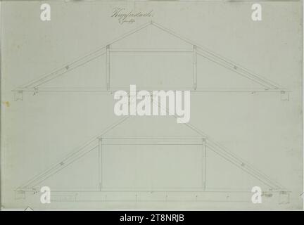 Slate roof truss Stock Photo - Alamy