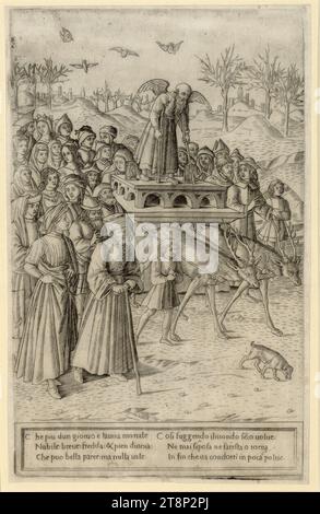 The Triumph of Time, Triumph of Petrarch, 1470-1490, printmaking ...