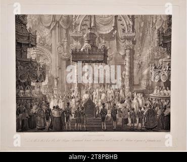Coronation of Ferdinand I to King of Lombardo-Venetia on September 6 ...