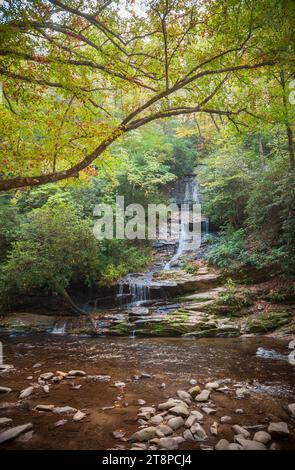 Tom Branch Falls at The Great Smoky Mountains National Park in North ...
