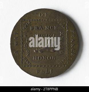 A Map of France, 1794, Anonymous, Medal Engraver, Array, Numismatic ...