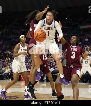 Baton Rouge, USA. 20th Nov, 2023. LSU Lady Tigers center Aalyah Del ...