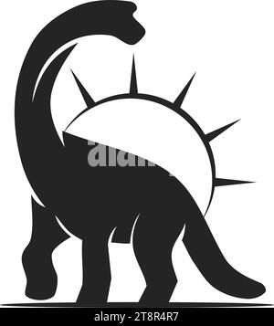 Brachiosaurus logo template Isolated. Brand Identity. Icon Abstract ...