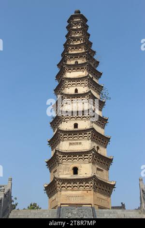 Qianmingsi Pagoda, Sui Dynasty, Yanling County, China, Xuchang, China ...