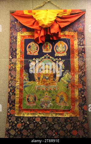 Tibetan Tangka Painting, Tibet Museum, Lhasa Stock Photo - Alamy