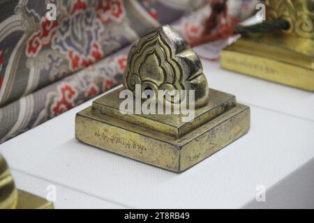 Ming Gold Seal, Tibetan History Gallery, Tibet Museum, Lhasa Stock ...