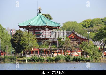 Ueno Toshogu Shrine, Shinobazu Pond, Ueno Park, Tokyo, Japan Stock ...