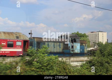Romanian Railways (CFR) Diesel Locomotive, Bucharest North Station ...