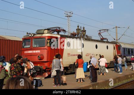 Romanian Railways (CFR) Electric Locomotive, Suceava, Romania Stock ...