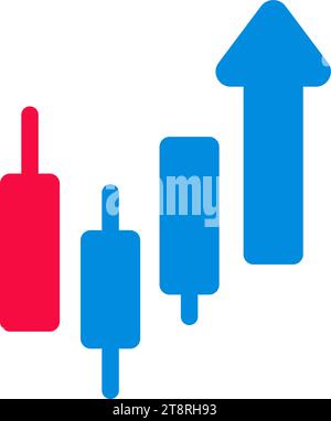 Rise on stock price vector icon illustration Stock Vector Image & Art ...