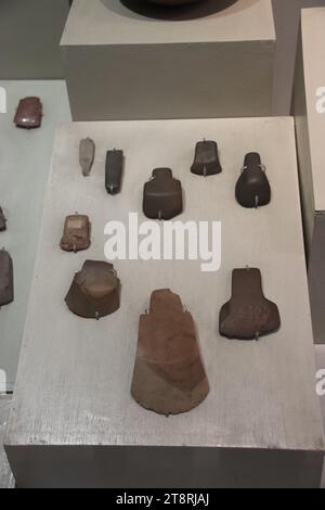 Neolithic Stone Tools, National Museum of Thailand, Bangkok Stock Photo ...