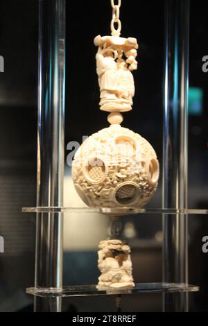 Qing Ivory Balls of Nested Concentric Layers, Late 19th Century ...