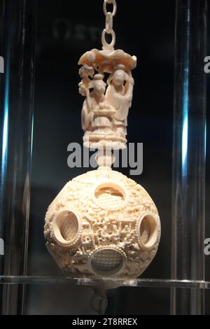 Qing Ivory Balls of Nested Concentric Layers, Late 19th Century ...