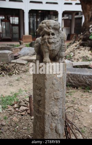 Antique Stone Hitching Post, National Museum of Thailand, Bangkok Stock ...