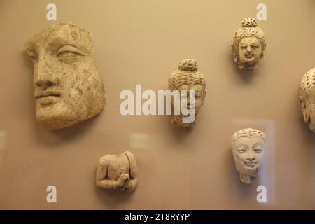Stucco Fragments of Buddha Images, Indian Art, Gandhara Style, 1st-4th ...