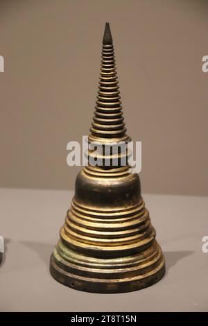 Ayutthaya Art: Bronze Miniature Stupa, Gallery of Thai History ...