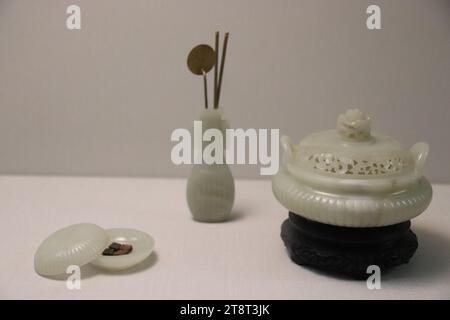 Jade Incense Vessels: Container, Burner & Vase, Qing, Special Exhibit ...
