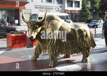 Bronze Yak, Lhasa, Xizang Tibet Stock Photo - Alamy