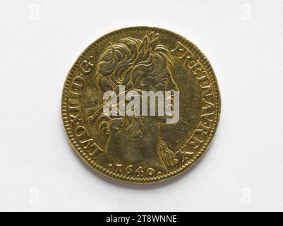 Double louis d'or de Louis XIII, 1640, Warin ou Varin, Jean (dit Jean ...