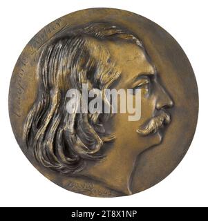 Portrait of Théophile Gautier (1811-1872), writer, Du Seigneur, Jehan ...