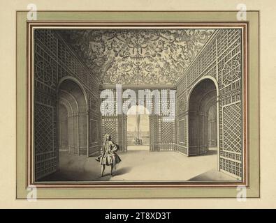 Lower Belvedere, interior of the central pavilion in the chamber garden ...