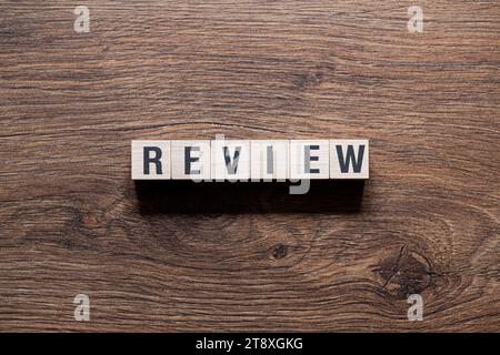 audit word written on wood block. audit text on table, concept Stock ...