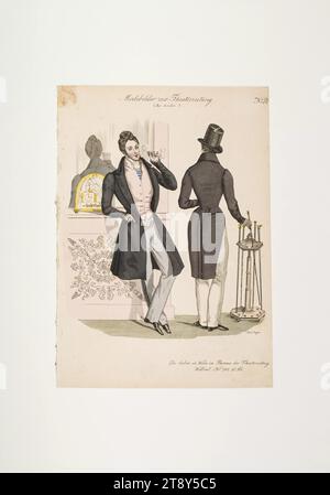 Fashion image: two figures, men's suit, ball gown. Unknown Stock Photo ...