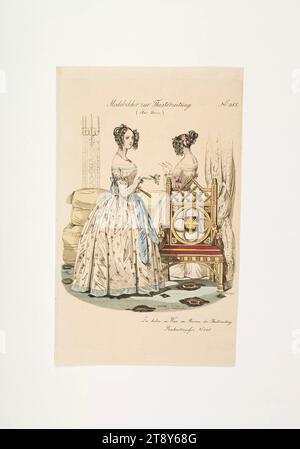 Fashion image: two figures, women's summer fashions. Unknown Stock ...