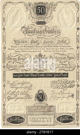 Banco slip, 5 florins, Vienna City Banco, Mint Authority, 01.01.1800 ...