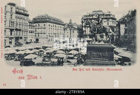 Vienna, I., Am Hof., Radetzky-Monument .. Wolf, United Kunstanstalten ...
