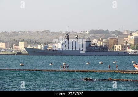 Italian frigate Libeccio (F 572), Maestrale-class frigate, Ortigia ...