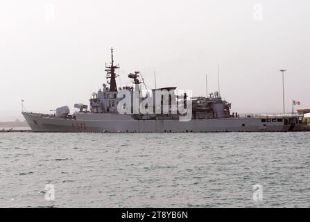 Italian frigate Libeccio (F 572), Maestrale-class frigate, Ortigia ...