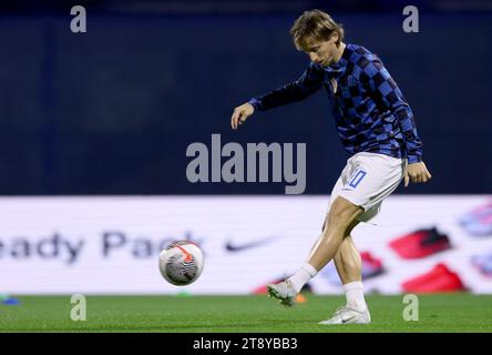 Zagreb, Croatia. 21st Nov, 2023. Luka Modric and coach Ivica Olic at ...