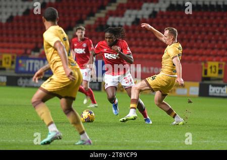 London, England. 21st Nov 2023. Scott Fraser of Charlton Athletic ...