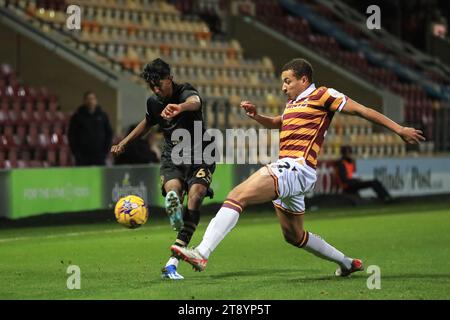 Vimal Yoganathan #63 of Barnsley crosses the ball during the Emirates ...