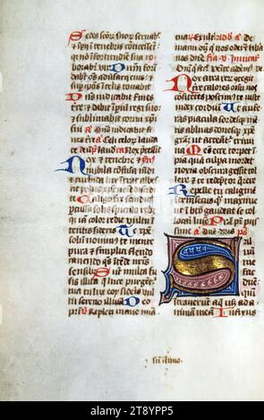 Breviary, Illuminated Decorated Initial, This Breviary was created ca ...