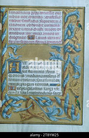 Book of Hours (Medieval text, Modern illuminations), Border with ...