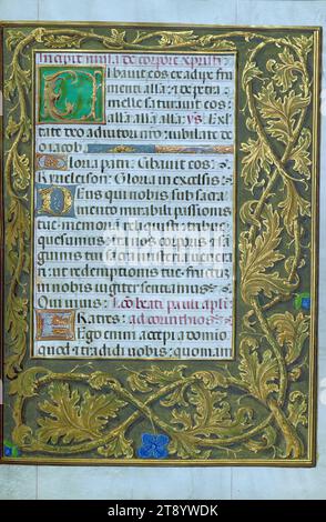 Book of Hours (Medieval text, Modern illuminations), Border with ...