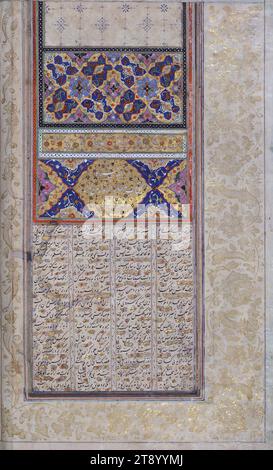Illuminated Manuscript, Collection of poetry, Incipit page with ...