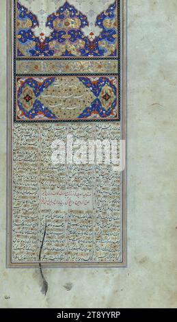 Illuminated Manuscript, Collection of poetry, Incipit page with ...