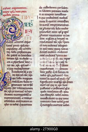Illuminated Manuscript, The Rochester Bible, This large-format copy of ...