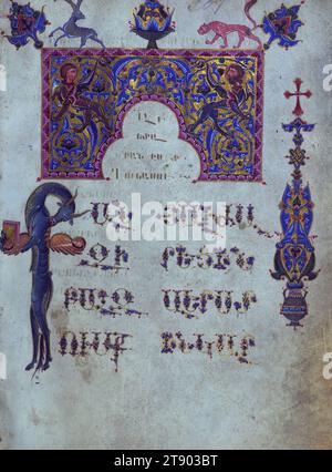 T'oros Roslin Gospels, Opening of the Gospel of Matthew, This ...