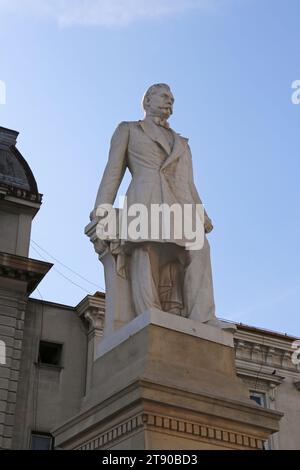 Romania Bucharest, Spiru Haret statue Stock Photo - Alamy