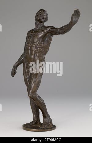 An anatomical figure (écorché) in a classical landscape. Drawing by A ...