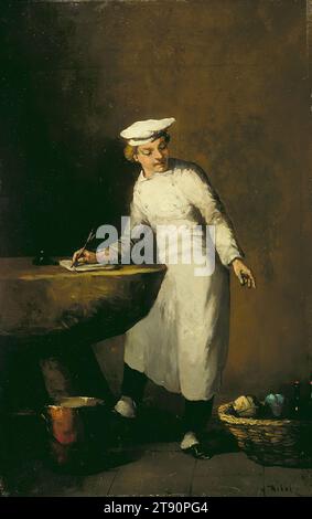 Le Garçon de Cuisine. Théodule Ribot . 19th century Stock Photo - Alamy