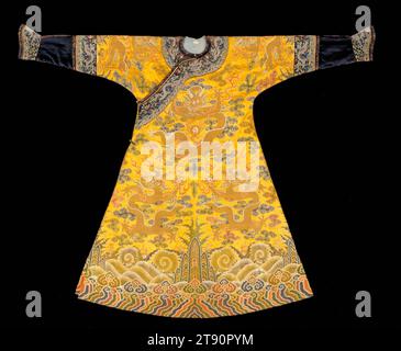 Manchu Woman's Semiformal Court Robe (jifu), 1723-1735, L.55 in., Silk ...