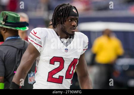 Arizona Cardinals cornerback Starling Thomas V (24) leaves the field at ...
