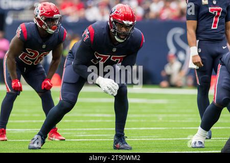 Houston Texans offensive tackle George Fant (77) during an NFL ...