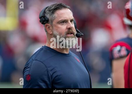 Houston Texans defensive coordinator Matt Burke during a press ...